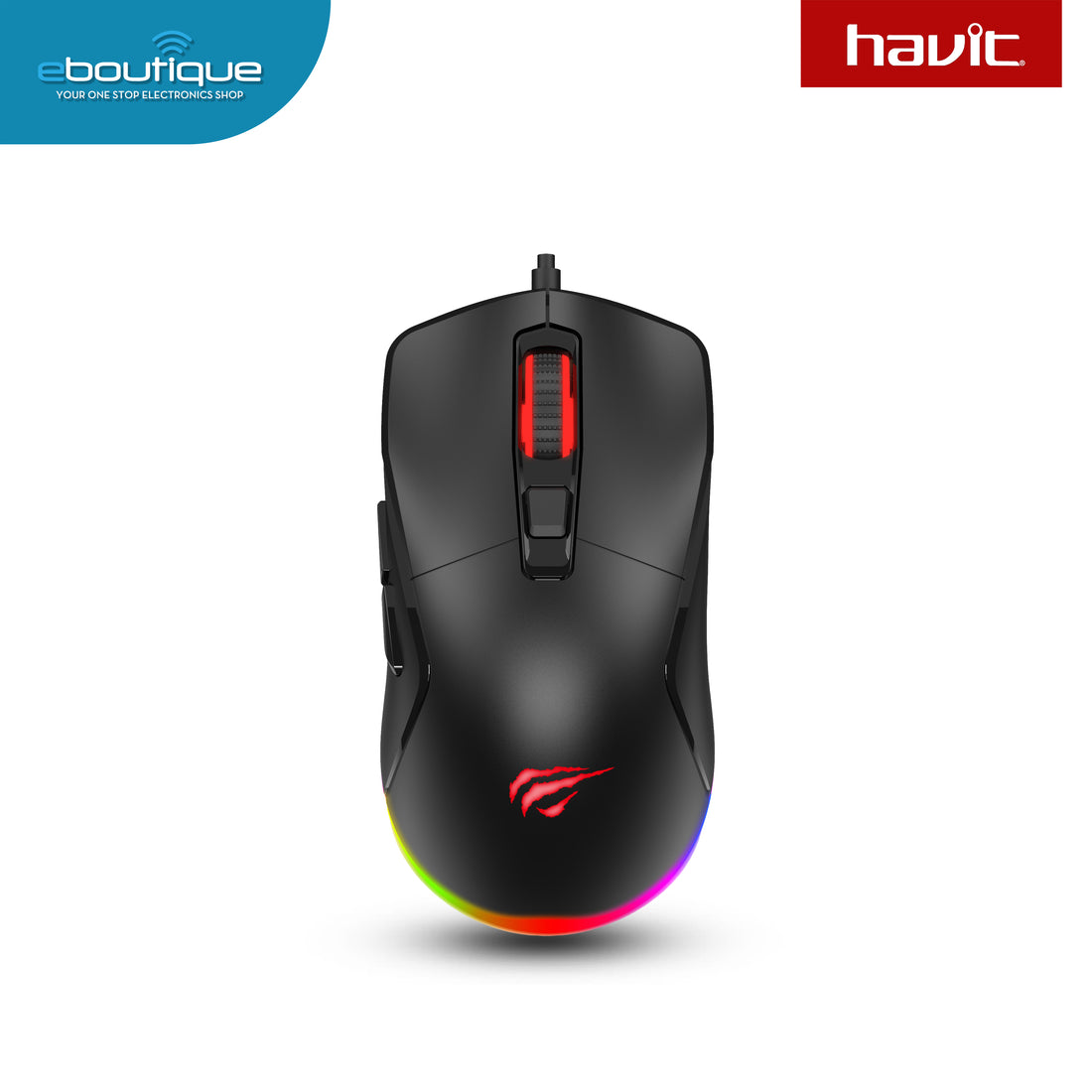 HAVIT MS960 RGB Gaming Mouse Black (HAVMS960) – Electronics Boutique Online