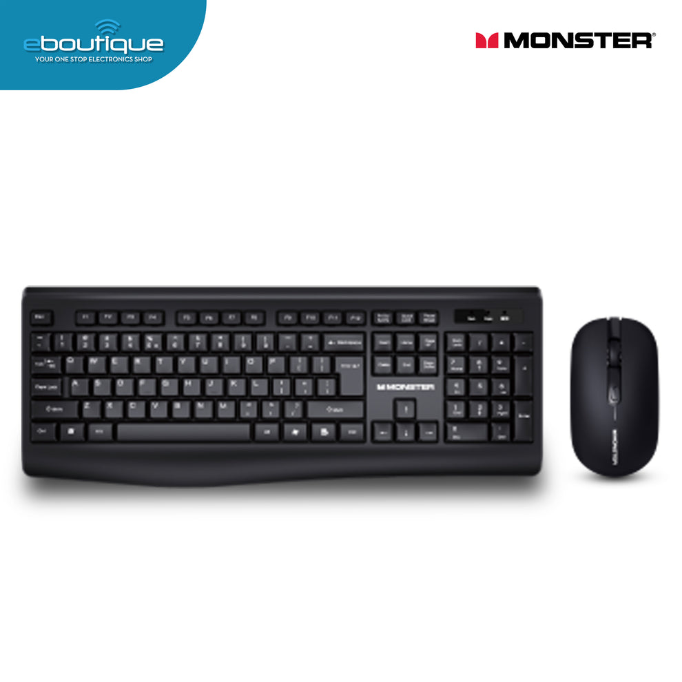 Monster Airmars KM3 Pro Wireless Keyboard & Mouse (SEAKM3PRO ...