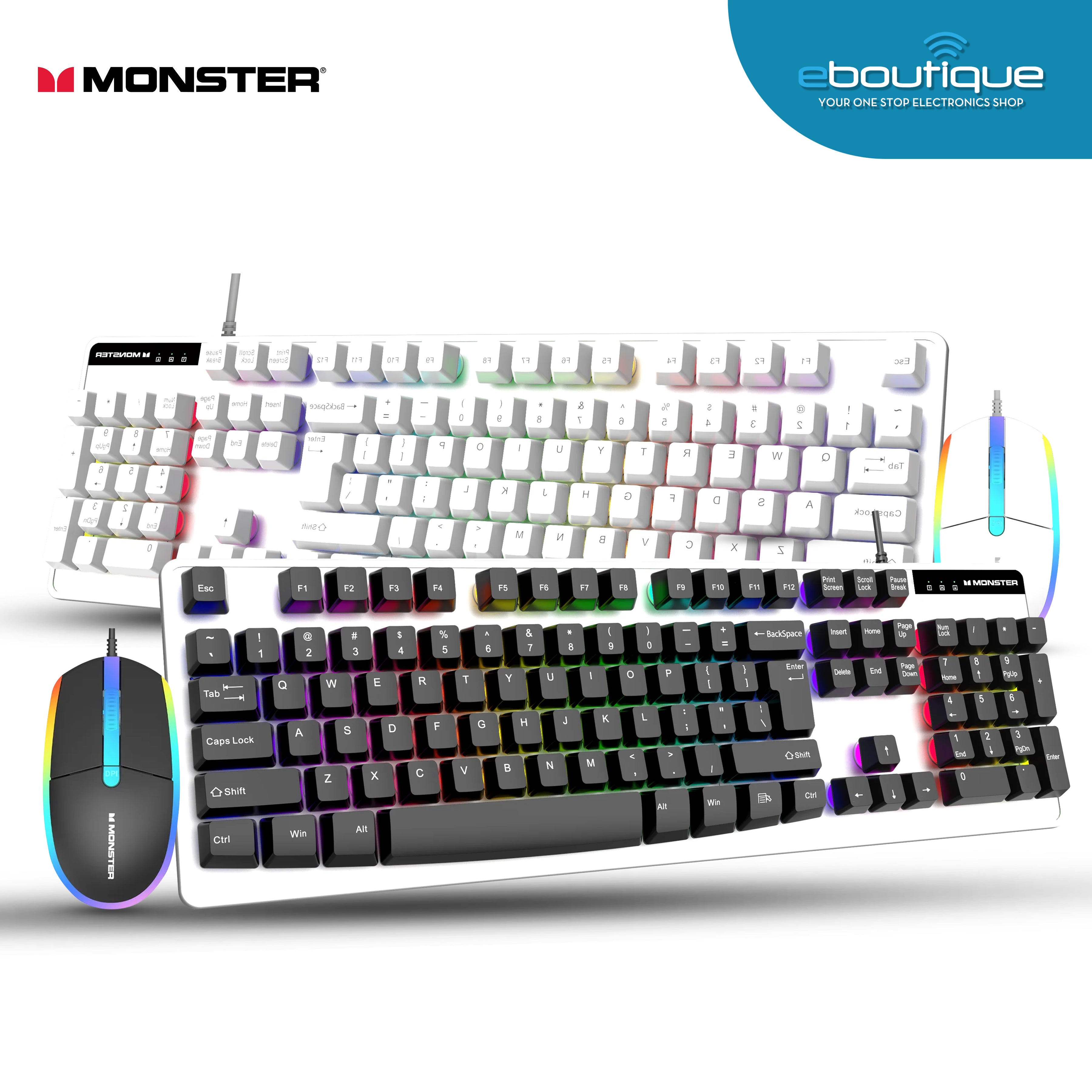 Monster Airmars KM1 Pro Keyboard and Mouse Combo – Electronics Boutique ...