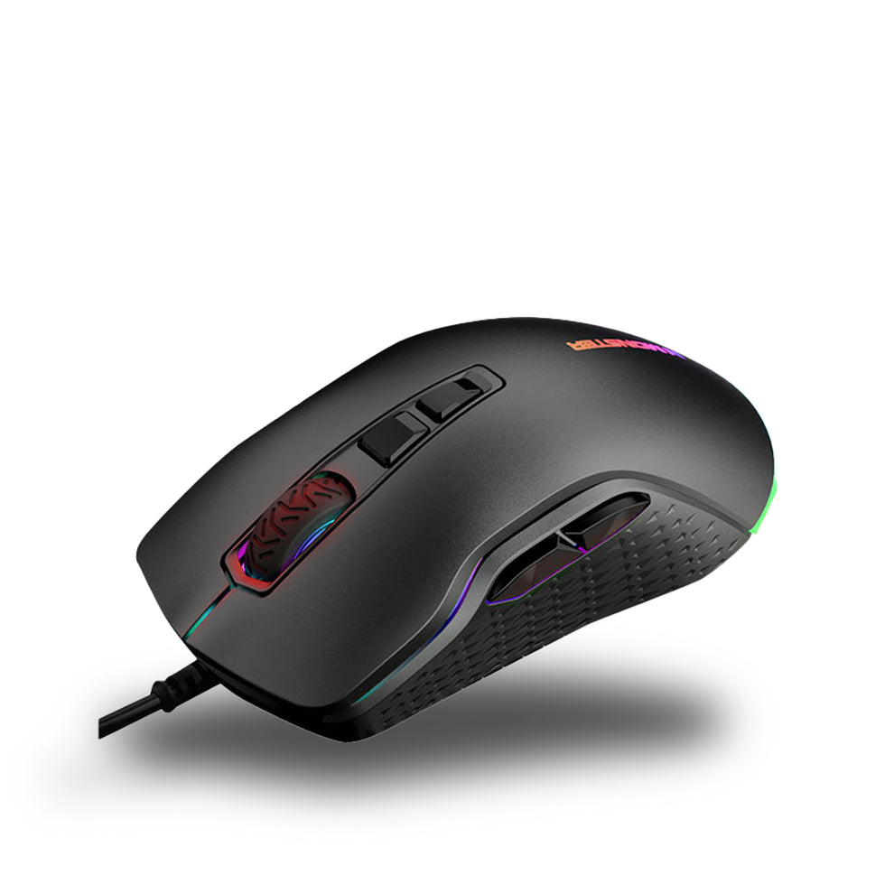 Monster Airmars KMH5 RGB Gaming Mouse Black (SEAKMH5BLK) – Electronics ...
