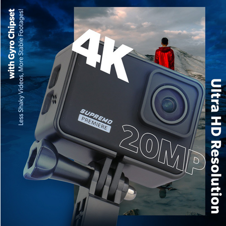 SUPREMO PREMIERE ACTION CAMERA – Electronics Boutique Online